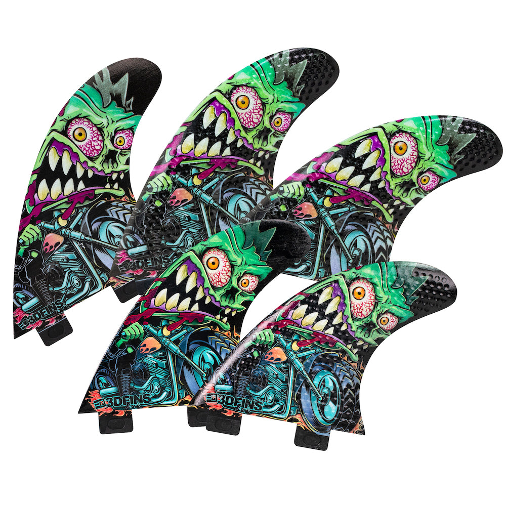 3DFins - 5 Fin Rider (FCS 1) - Medium – Wetfins