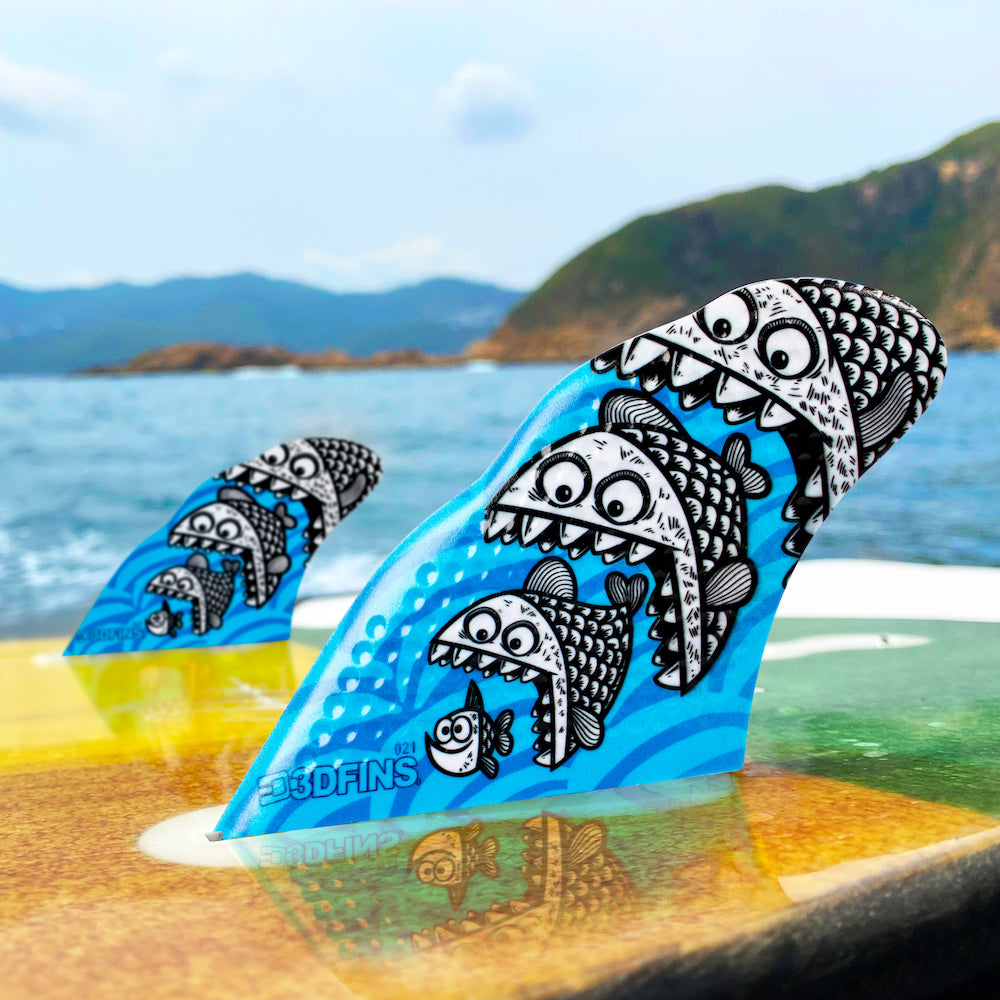 3DFins - Fish Food (FCS 1) Side Fins – Wetfins