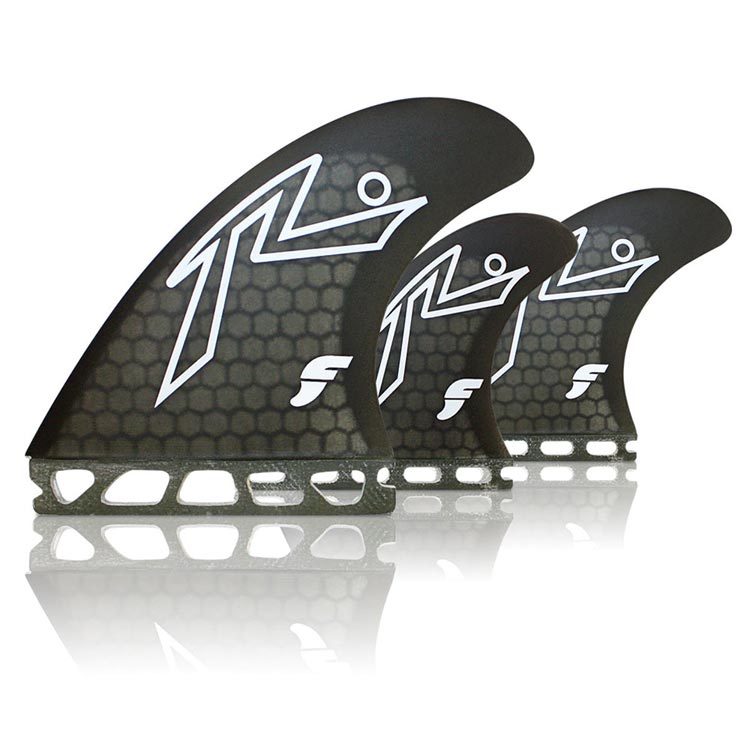 Future Fins - R1 Rusty Tri Quad(5 Fin) - Black Hex - Medium – Wetfins