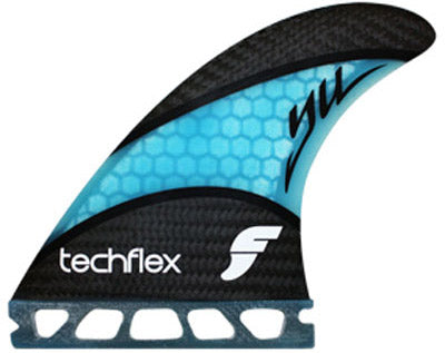 Future Fins - Yoshinori Ueda YU Techflex - Cyan Hex - Medium – Wetfins