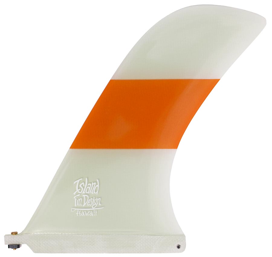 Island Fin Design - 10" Leeward - Orange Stripe – Wetfins