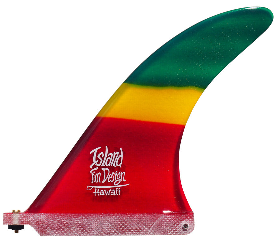 Island Fin Design - 7" Barracuda - Rasta – Wetfins