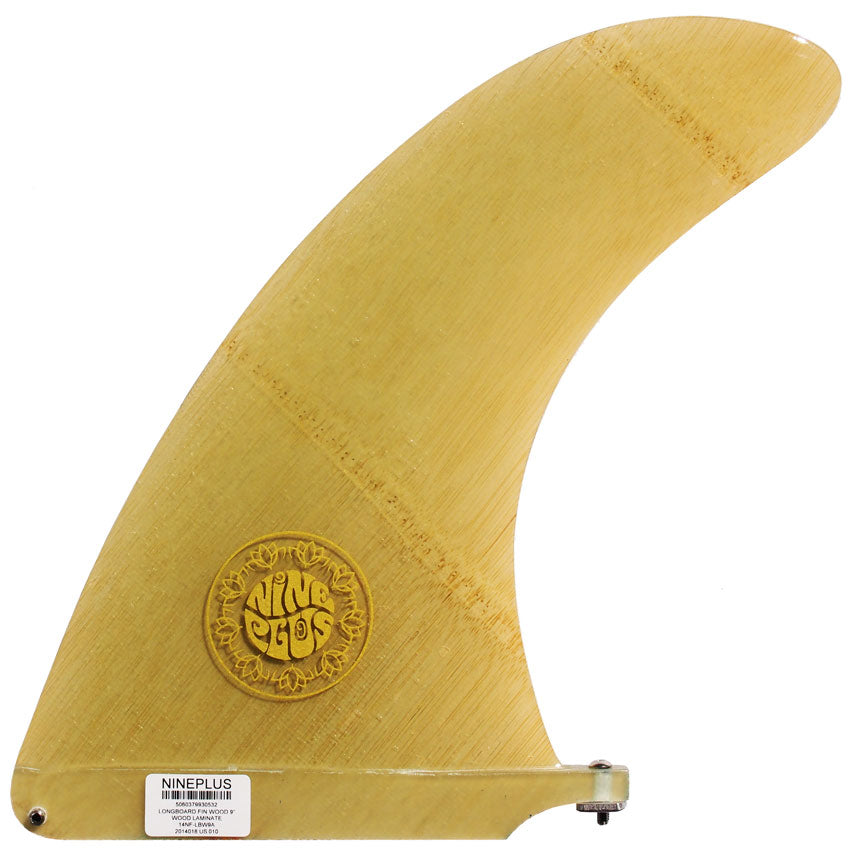 Nineplus Fins - 9" Longboard Fin - Bamboo – Wetfins