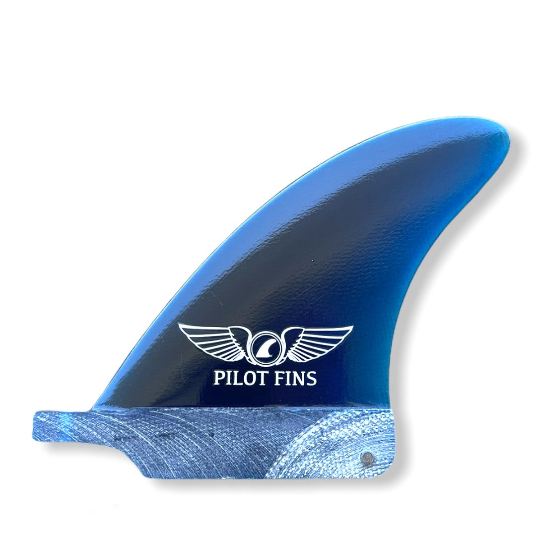 Pilot Fins - 4" Mini Bonz - Longboard Fin - Blue – Wetfins