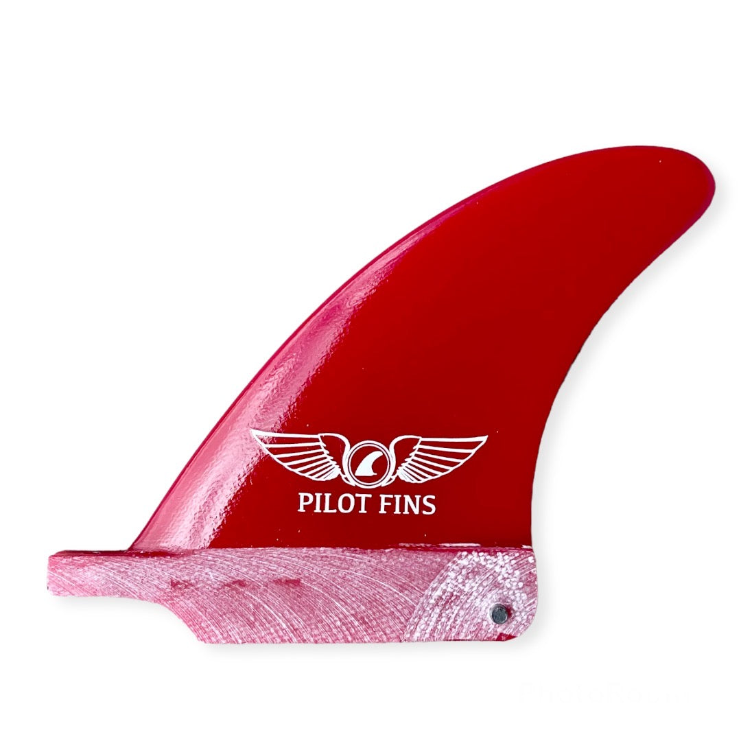 Pilot Fins - 4" Mini Bonz - Longboard Fin - Red – Wetfins