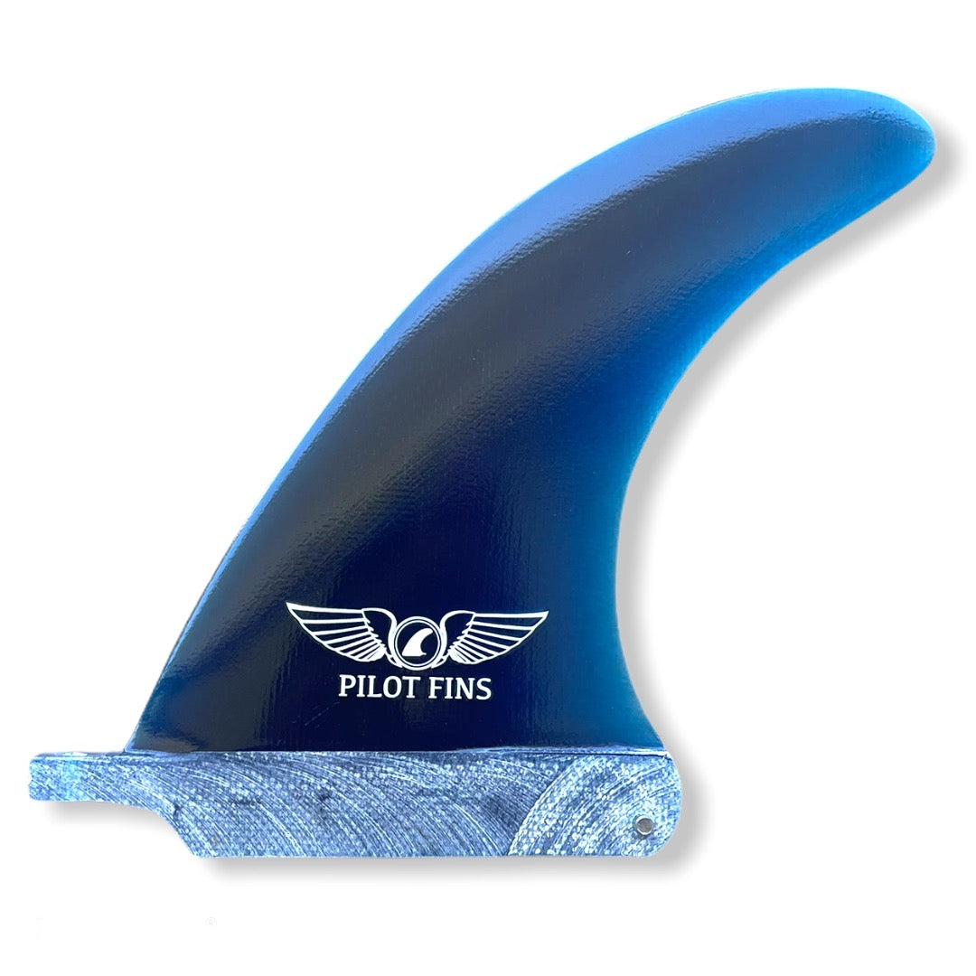 Pilot Fins 6.5" Classic Longboard Fin - Blue – Wetfins