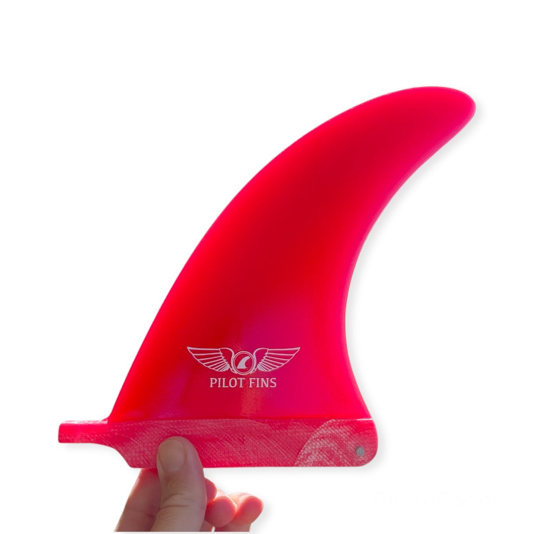 Pilot Fins 7.5" Classic Longboard Fin - Red – Wetfins