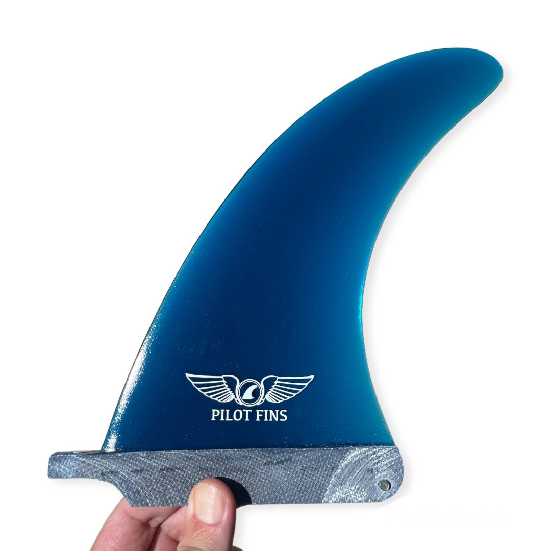 Pilot Fins 8" Classic Longboard Fin - Blue – Wetfins