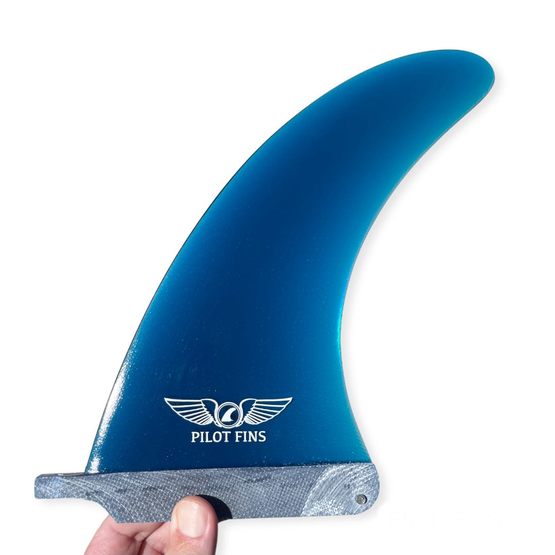 Pilot Fins - 9" Classic Longboard Fin - Blue – Wetfins