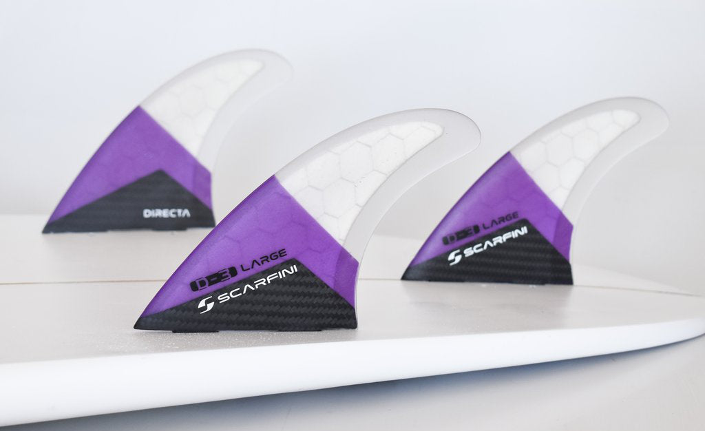 Scarfini Fins - D3 (FCS) - Purple - Large – Wetfins