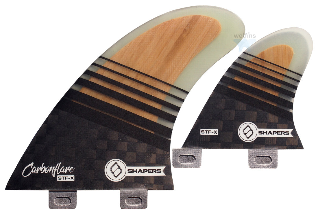 Shapers Fins - STF-X Twin Fins (FCS) - Bamboo – Wetfins