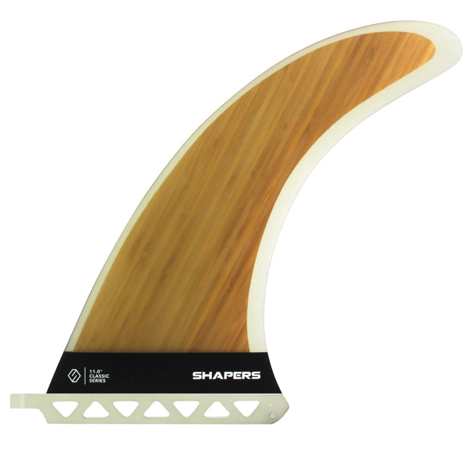 Shapers Fins - 11" Classic Dolphin - Wood – Wetfins
