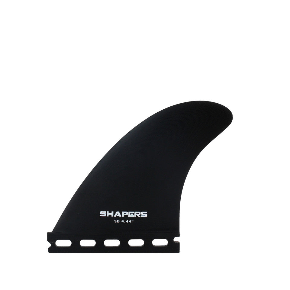 Shapers Fins - SB 4.44" Side Fins (Futures) - Black – Wetfins