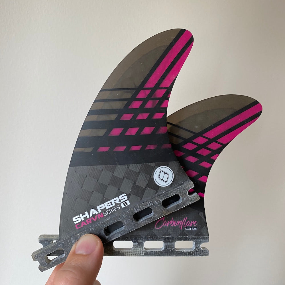 Shapers Fins - CARVN QR Quad Rears (Futures) - Pink – Wetfins