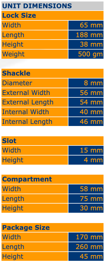 Surf Lock - Security Key Safe Padlock – Wetfins