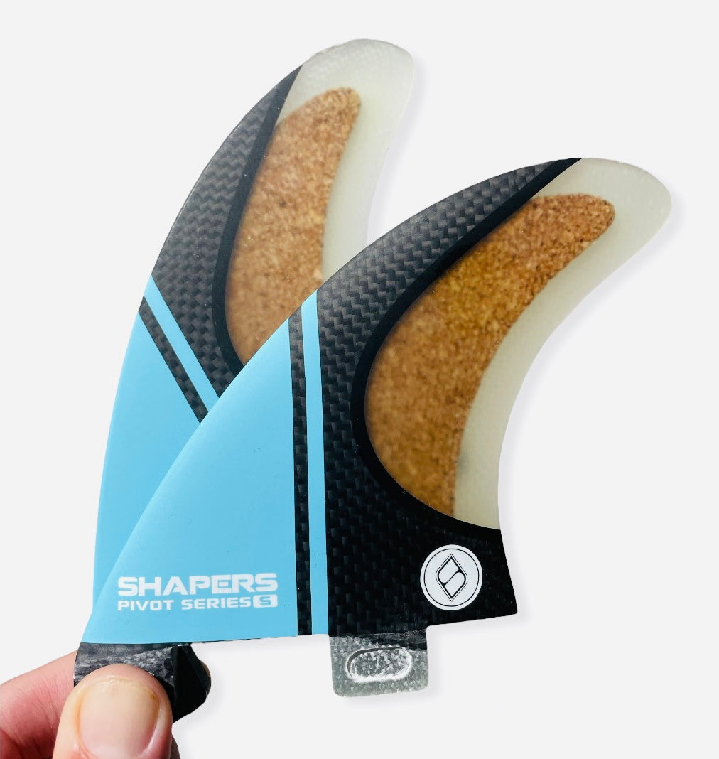 Shapers Fins - Pivot Quad Rears (FCS1) - Blue - Small – Wetfins